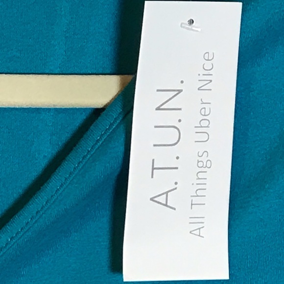 A.T.U.N. | Tops | Teal Sz Large Hilow Tunic By Atun | Poshmark
